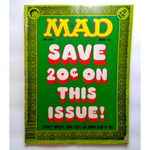 Mad Magazine | Other | Mad Magazine March 983 Issue No 237 Poltergeist ...
